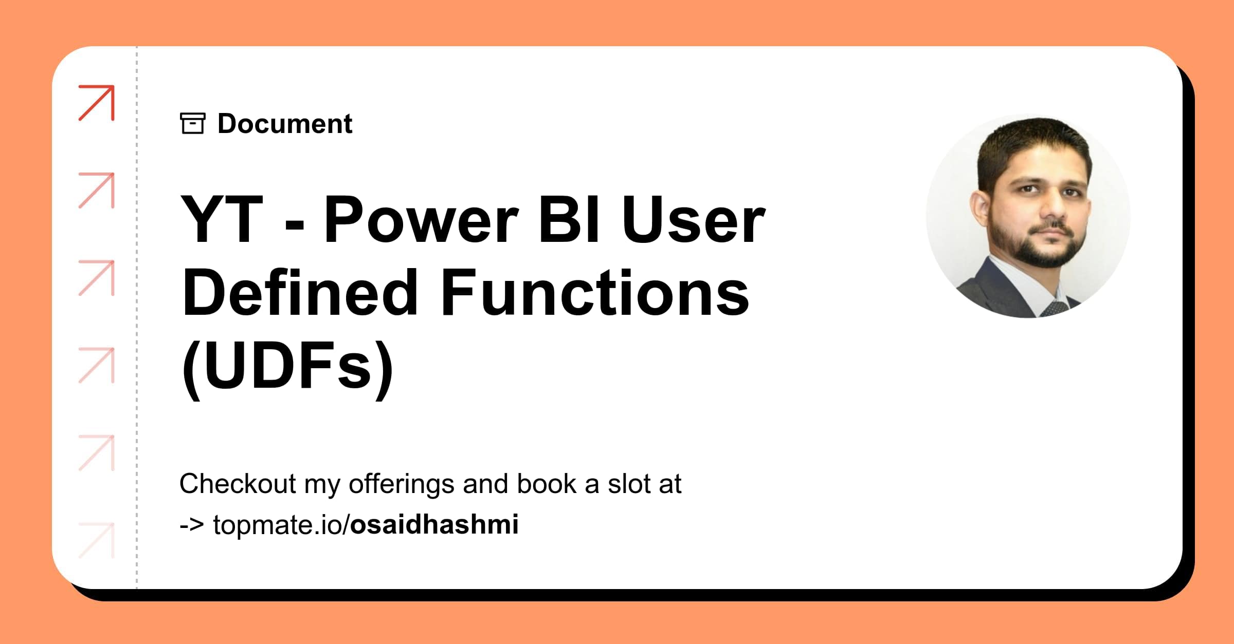 YT - Power BI User Defined Functions (UDFs) with Osaid Hashmi